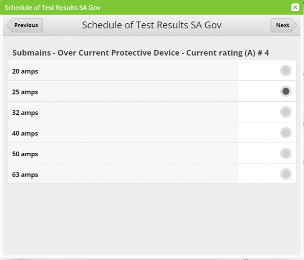 ServiceM8 Form - Schedule of Test Results - SA