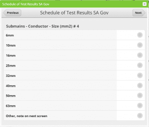 ServiceM8 Form - Schedule of Test Results - SA