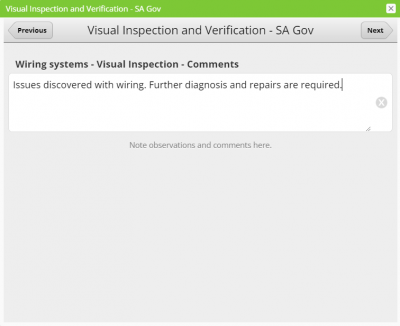 ServiceM8 Form - Electrical Visual Inspection and Verification - SA