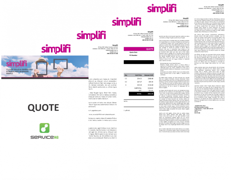 ServiceM8 Forms & Templates – Simplifi